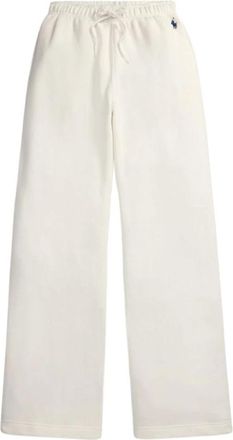 Ralph Lauren Femme, Pantalons, Blanc, Taille: 38 FR Pantalon de surv&ecirc;tement ouvert en maille
