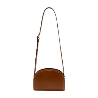 A.P.C. Demi Lune Umh&auml;ngetasche - - Bags - Damen - Braun - ONE SIZE