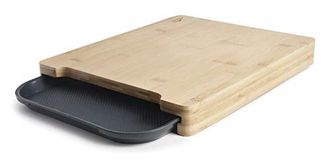 Lacor Planche &agrave; d&eacute;couper avec cuill&egrave;re en Bambou + polypropyl&egrave;ne Marron 35 cm