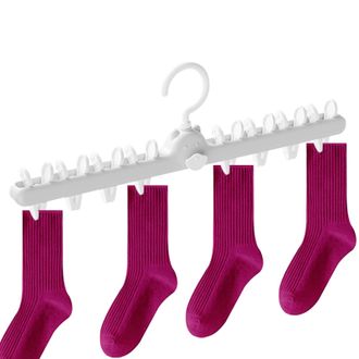 Generico Kleiderb&uuml;gel f&uuml;r Unterw&auml;sche, zum Trocknen, platzsparend, mit Klammern - Aufh&auml;nger f&uuml;r Socken, BHs, Windeln, M&uuml;tzen, Schals, Handschuhe, Innenreinigun