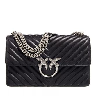 Pinko Damen Love ONE Classic Sheep NAPP Liebe EINEN KLASSISCHEN DC-SCHAFNAPP, Z99O_Nero-Old Silver