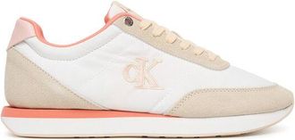 Calvin Klein Sneakers Retro Runner Lace Up YW0YW01990 Wei&szlig;