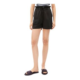 Armedangels Leinen-Shorts mit Kordelzug - - Shorts - Damen - Schwarzk - S