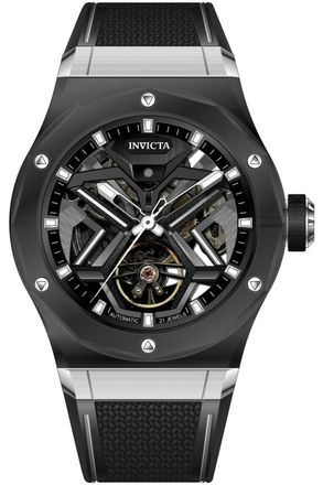 Invicta Celestial 70108 Herrenuhr - Automatikwerk - K9 Glas mit schwarzem Zifferblatt - 45 mm