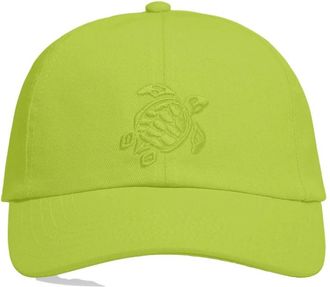 Vilebrequin unisex, Accessoires, Vert, Taille: ONE Size Solid Cap Turtle Embroidery