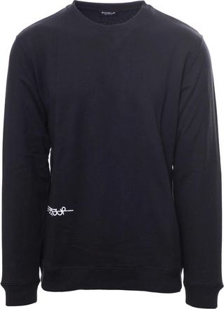Dondup Homme, Sweatshirts et sweats &agrave; capuche, Noir, Taille: M SweaT-shirt en coton &agrave; col rond et coupe classique