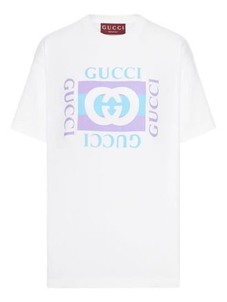 Gucci T-Shirt mit GG - Weiß