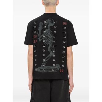 44 Label Group Cotton Crew Neck T-Shirt - Black