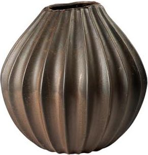 Broste Copenhagen Broste Copenhagen Wide Vase Antique Brown XL 40cm