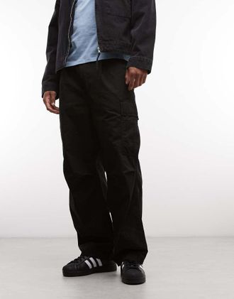 Carhartt Work in Progress Cole - Pantalon cargo d&eacute;contract&eacute; - Noir