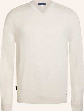 MR MARVIS Mr Marvis Pullover The Merino V-Neck weiss