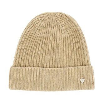 Guess Femme, Accessoires, Beige, Taille: L Bonnet Logo