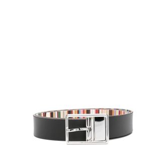 Paul Smith Schwarze Lederg&uuml;rtel Ma&szlig;geschneidert - - Accessories - Herren - Schwarzk - ONE SIZE