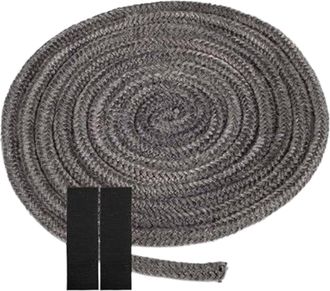 Generico Dichtung f&uuml;r &Ouml;fen, Hochtemperatur-Isolierung, Seildichtung f&uuml;r, 2 m, f&uuml;r Kamineins&auml;tze, &Ouml;fen, Rohre, und Feuerroste