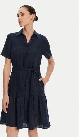 GANT Hemdkleid 4503434 Dunkelblau Regular Fit