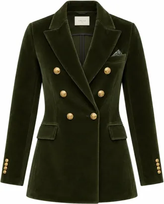Circolo 1901 Blazer crois&eacute; - Femme - Vestes - Vert - Taille: 36 FR