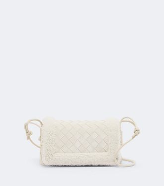 Bottega Veneta Crossbody Bag Notturno aus Velourleder