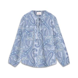 MC2 Saint Barth Seiden Voile Kaschmir Druck Damenbluse - - Blouses & Shirts - Damen - Mehrfarbig - M