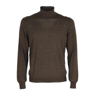 Tagliatore Rollkragenpullover - - Knitwear - Herren - Braun - L