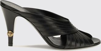 Versace Mules &agrave; talon aiguille Gianni en cuir nappa