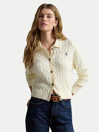 Polo Ralph Lauren Strickjacke 211B30509001 Hellbeige Straight Fit