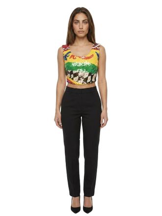 Dolce & Gabbana Sequined Multicolor Tank Top - Multicolor