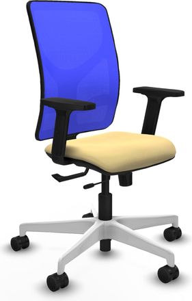 Piqueras y Crespo Moderner Drehstuhl mit 2D-Armlehnen, h&ouml;henverstellbare Lendenwirbelst&uuml;tze, ausgestattet mit Syncro/Traslack und Schneideschaum, mit Rollen von 65 mm, 