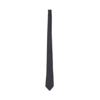 Ermenegildo Zegna Cravate en soie &agrave; rayures - unisex - Accessoires - Bleu - Taille: ONE Size