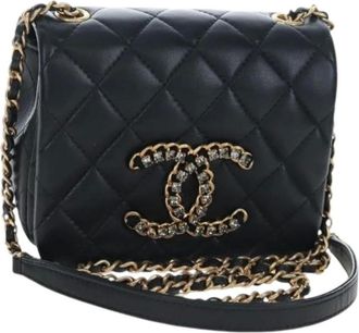 Chanel Sac bandouli&egrave;re mini vintage doccasion - Femme - Pre-owned - Noir - Taille: ONE Size