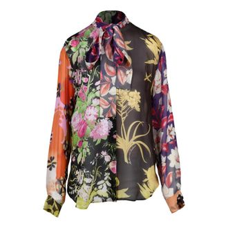 Moschino Camica aus Voile - - Blouses & Shirts - Damen - Mehrfarbig - L