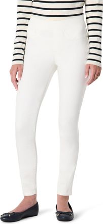 Amazon Essentials Damen Elastische Jeans-Schlupfhose mit mittelhohem Einstieg, Weiß, 38-40 Lang