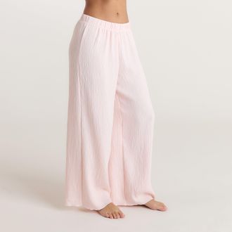 Lounge Crinkle Pyjamahose - Rosa - XXL