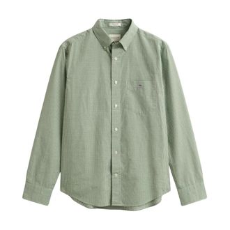 GANT Klassisches Popeline-Hemd - - Shirts - Herren - Gr&uuml;n - L