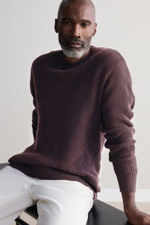 Next Kaschmirpullover Regular Fit Rundhalspullover Lambswool/Kaschmir (1-tlg)