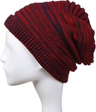 Generic Bonnet Femme Hiver Bonnet Femme Chapeau Femme Hiver Confortable Classique - Bonnet Tricot Couple D&eacute;contract&eacute; Hiver, Chaud et Tendance, Id&eacute;al Cadeau Ro