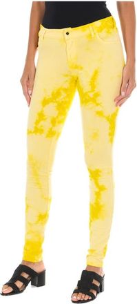 Met Met, Femme, Pantalons, Jaune, Taille: W25 Slim Fit Pantalons de survêtement
