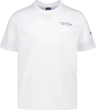 North Sails Herren T-Shirt wei&szlig; Baumwolle