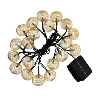 OSALADI Laterne String Lampe 20 Solar-powered Leds Outdoor Decor f&uuml;r Garten Hof Zaun Terrasse Balkon