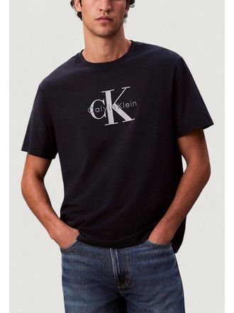 Calvin Klein Jeans T-Shirt Hero Monologo LV04RB862G Dunkelblau Regular Fit
