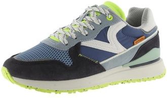 Victoria 1985 Basket LEGGERA Nylon & Pi&egrave;ces Color&eacute;es & en Cro&ucirc;te De Cuir & Logo R&eacute;tro 8802109 pour Homme Marino 43