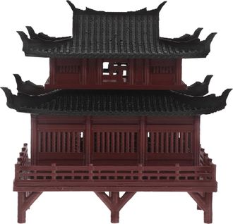 UPKOCH Mini Pavillon Skulptur Dekor Sandtischmodell Zen Gartenpavillon Mini Pavillon Gartenstatue Miniaturgeb&auml;ude Miniatur Pavillonfiguren Pagoden Gartenstat