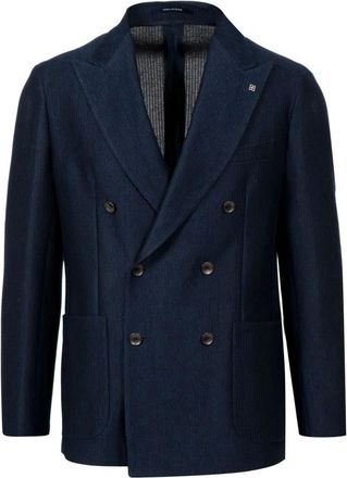 Tagliatore Homme, Vestes, Bleu, Taille: L Blazer crois&eacute;