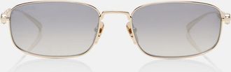 Gucci Lunettes de soleil rectangulaires Bamboo &agrave; cristaux