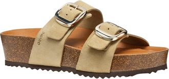 Geox Damen D BRIONIA H A Flat Sandal, Lt Taupe, 37 EU