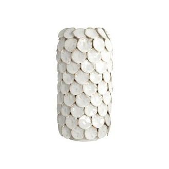 House Doctor Vase Dot - Blanc - Céramique émaillée