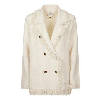 Elisabetta Franchi Damen, Jacken, Beige, XSGr&ouml;&szlig;e