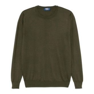 Fedeli Argentina Rundhals - - Knitwear - Herren - Gr&uuml;n - XL
