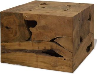 vidaXL Couchtisch 50x50x35 cm Teakholz Braun Vidaxl