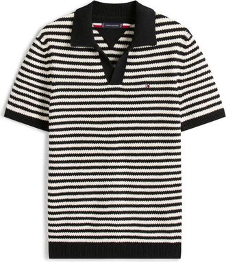 Tommy Hilfiger Herren Strickpullover mit Polokragen KNITTED TEXTURED POLO