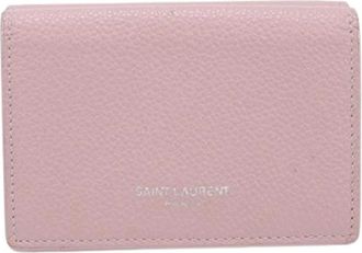 Saint Laurent Portefeuille Pre-owned (tri-fold) - Femme - Pre-owned - Rose - Taille: ONE Size